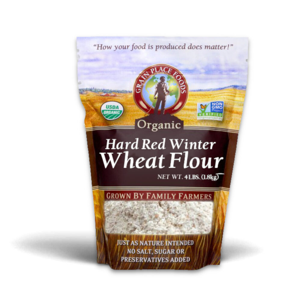 Organic Hard Red Wheat Flour – Grain Place Foods